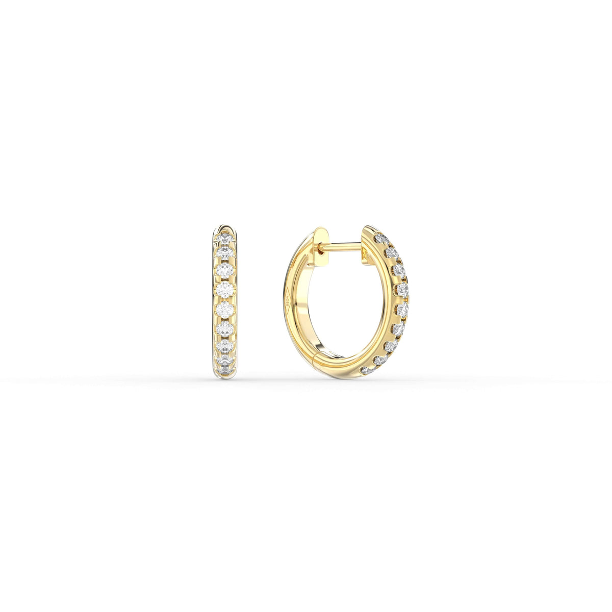 Multiway Pavé Hoop Earrings with Emerald Drop – BEON Diamond