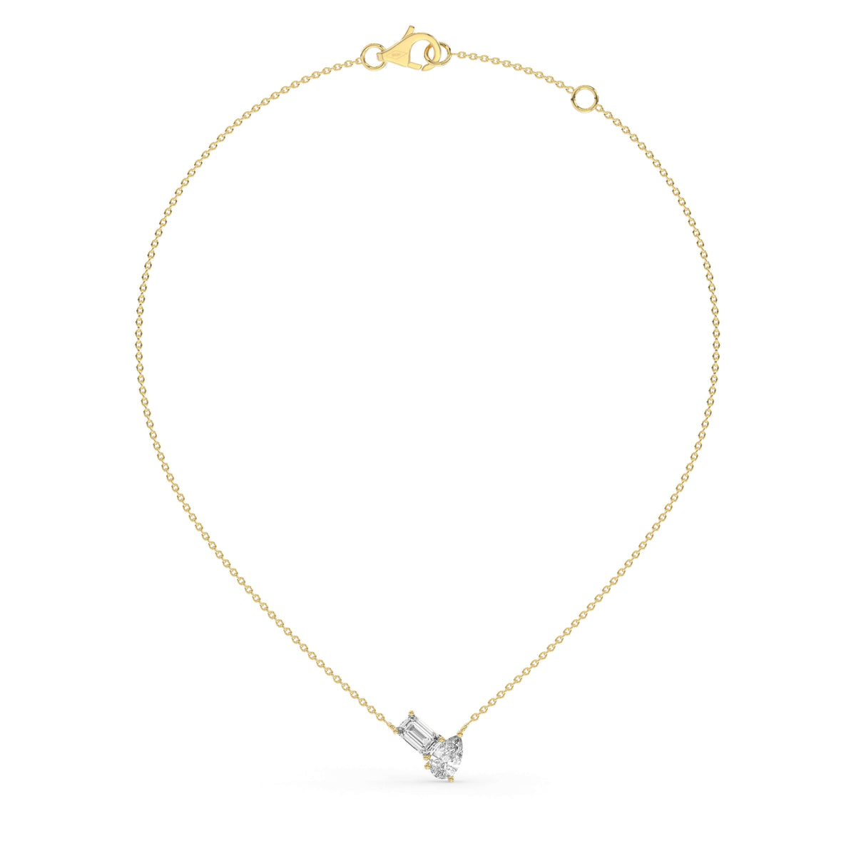 Toi Et Moi Brilliant Duo Diamond Necklace – BEON Diamond